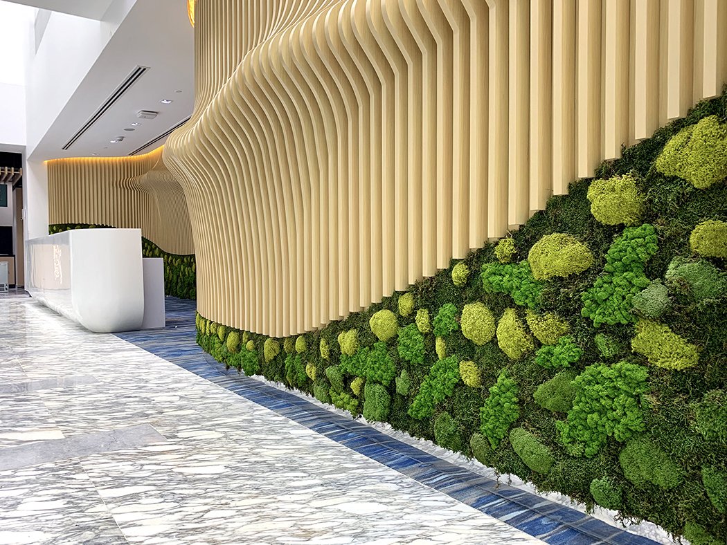 Pole Moss Wall for Vertical Gardens | Vertical Green